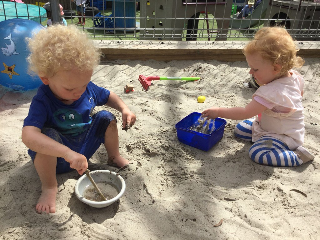 Fun in the sandpit - The Learning Corner Ellerslie